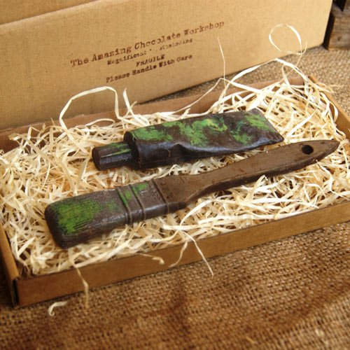 green-chocolate-paintbrush-paint-set - The Amazing Chocolate Workshop