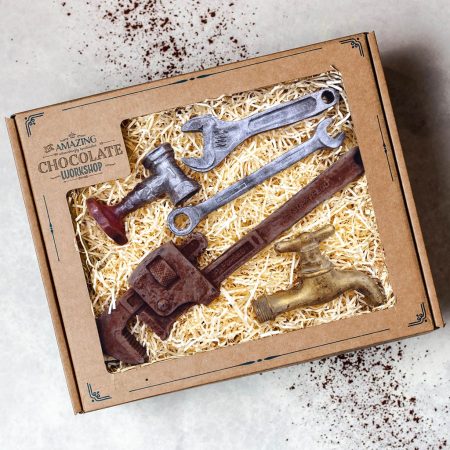 Plumbers Chocolate Gift Set – Adjustable Spanner, Tap & Monkey Wrench ...